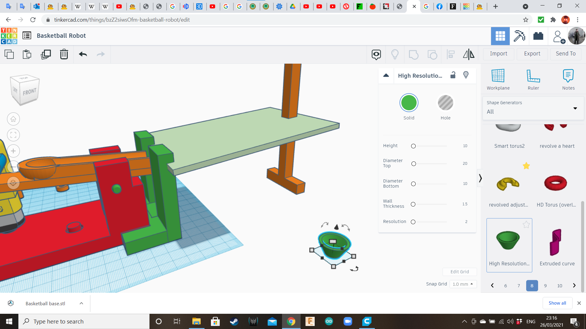 Tinkercad Robotics for School: Basketball Machine! : 16 Steps (with ...