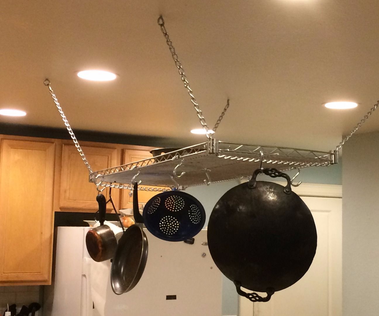 Kitchen Shelf Pot Rack - Instructables