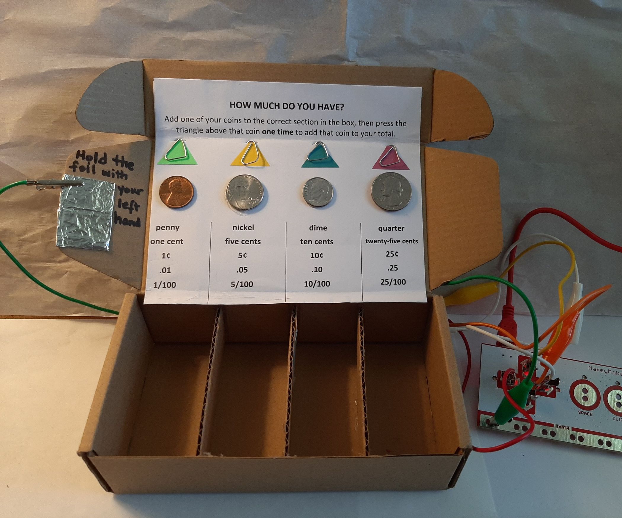 Simple Coin Counter for Makey Makey and Scratch : 11 Steps (with ...
