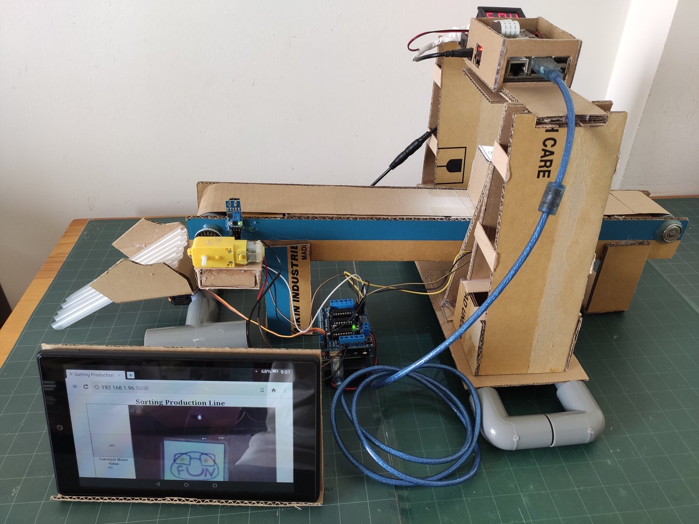 Simple Product Sorting System With Raspberry Pi And Arduino 5 Steps Instructables