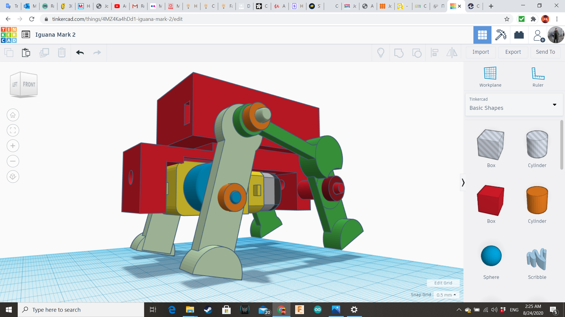 Tinkercad Robotics for School: Create TWO Walking Machines! : 27 Steps ...