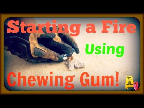 How to Make a Fire With a Gum Wrapper and a Battery - Instructables