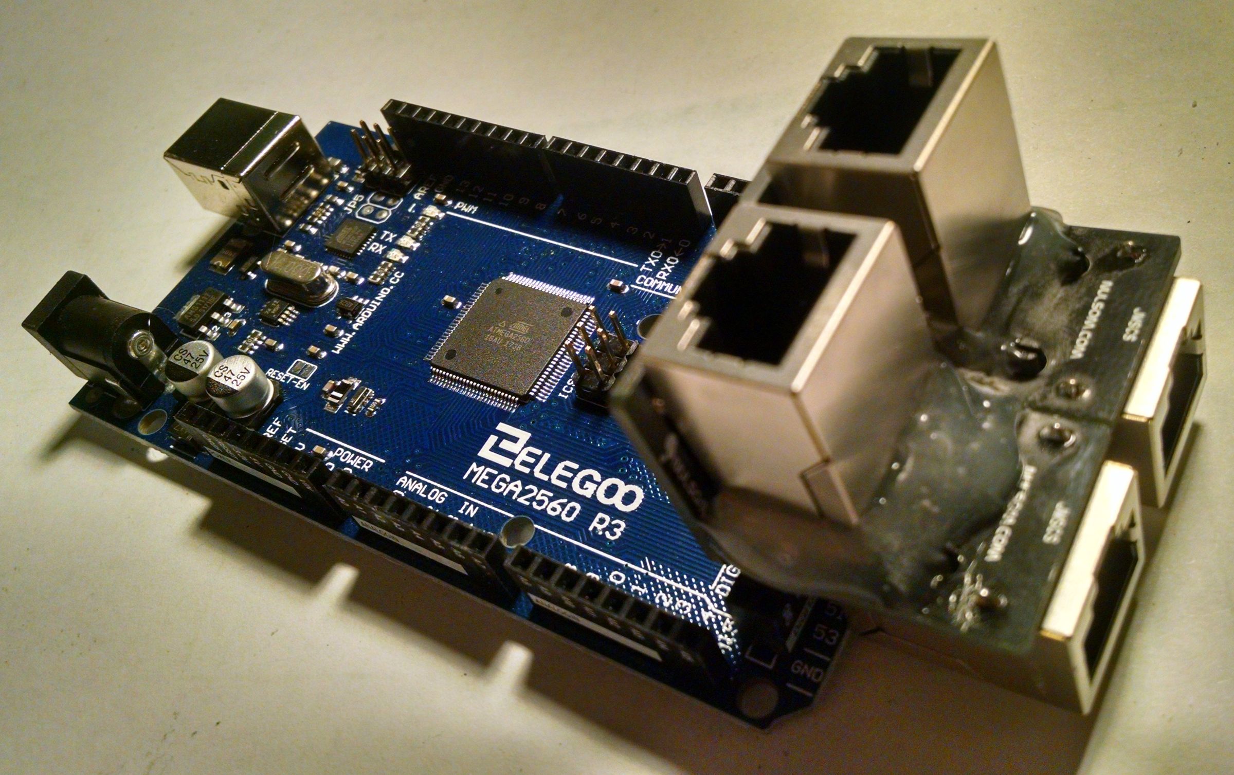 Arduino Mega RJ45 Plugs for Cable Management : 5 Steps - Instructables