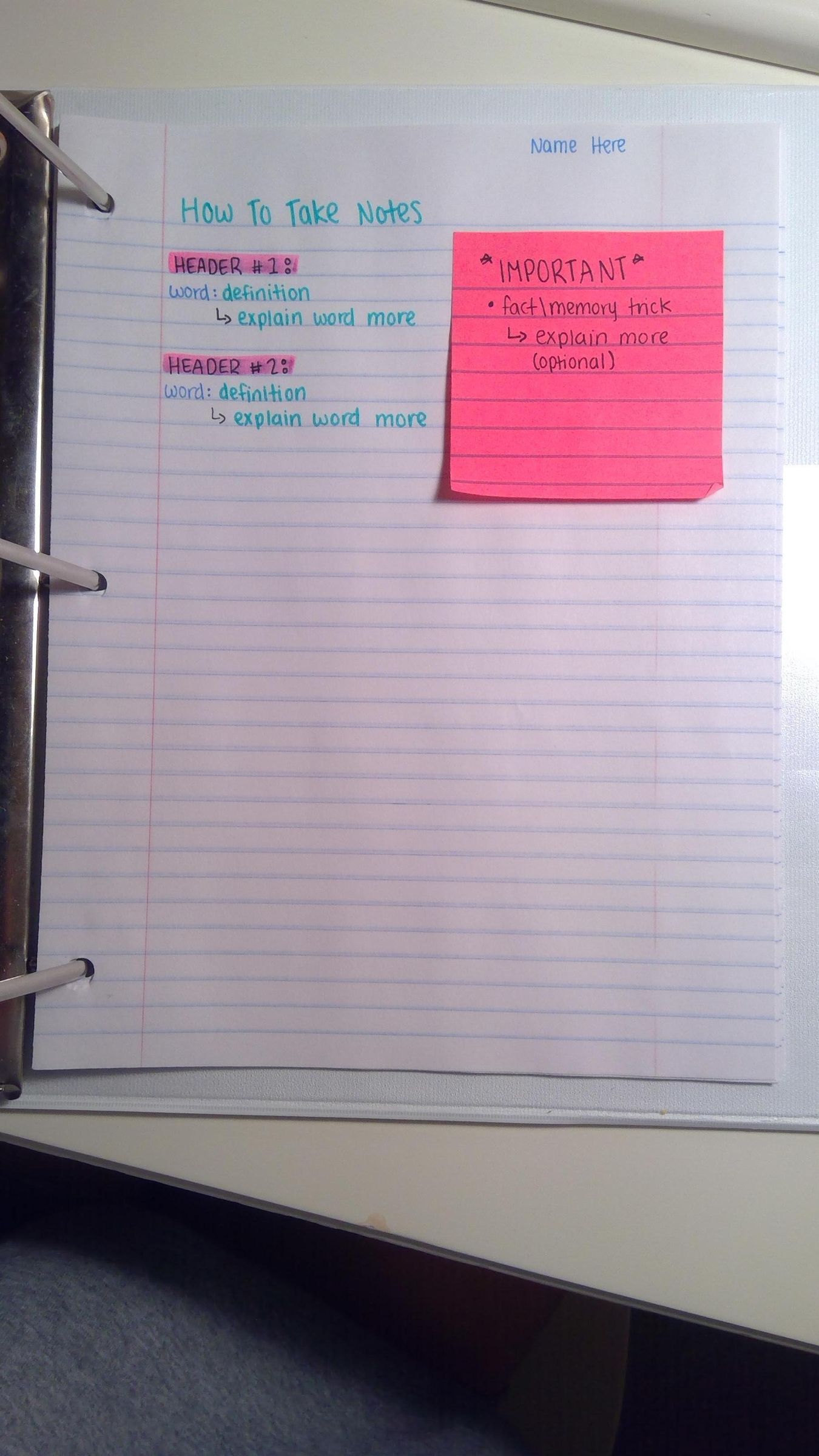 How to Take Notes : 11 Steps - Instructables