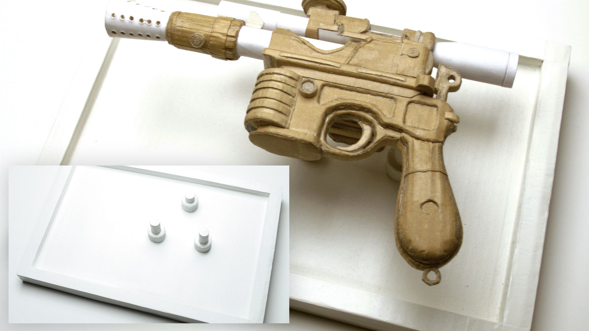 Han Solo Cardboard Blaster With Magnetic Display Board (with Pictures ...