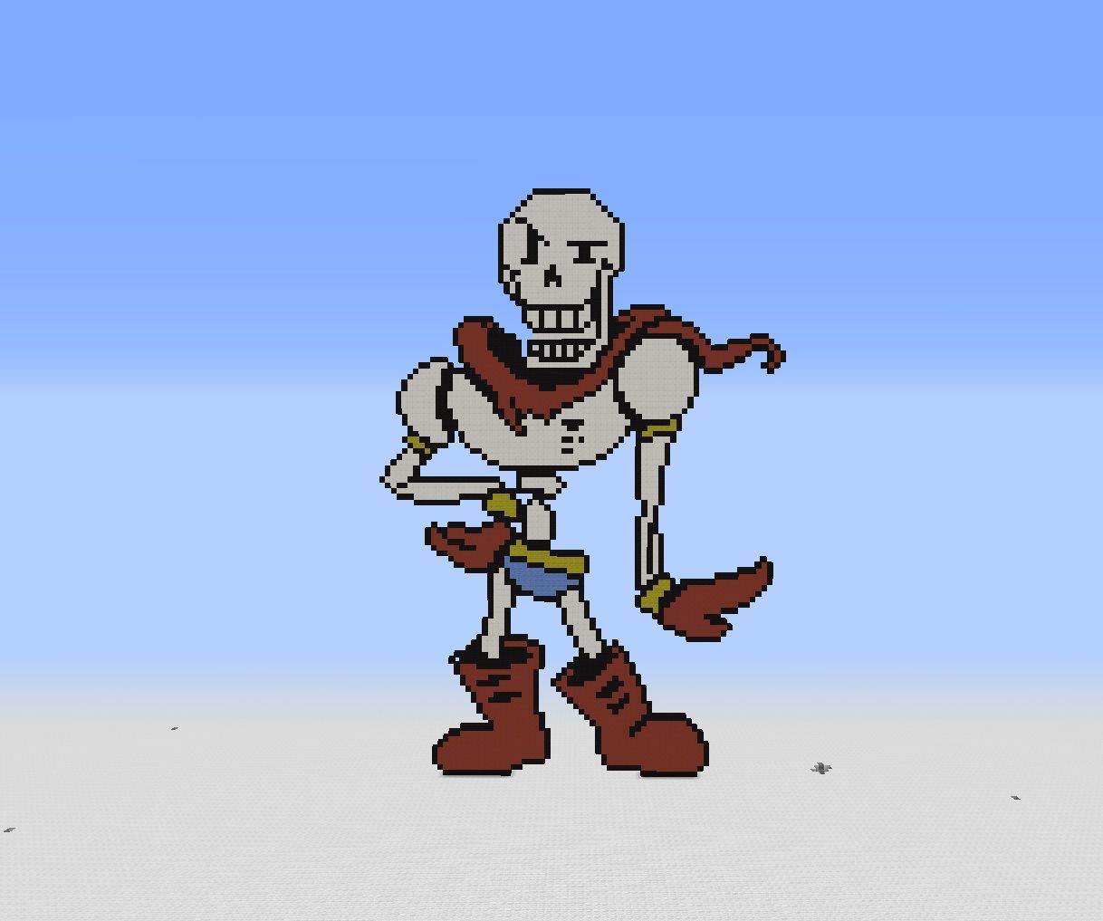 Papyrus Minecraft Pixel Art [Undertale] : 6 Steps - Instructables