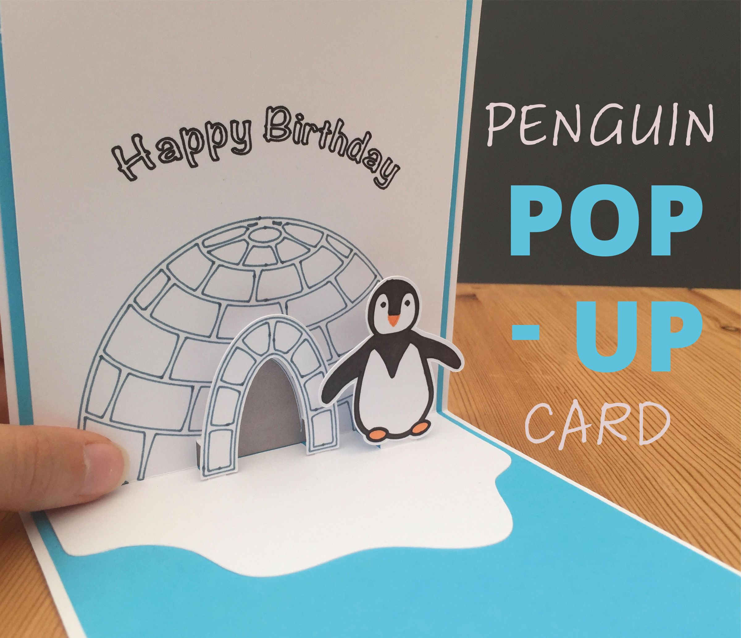 Pop-Up Penguin Card : 4 Steps (with Pictures) - Instructables