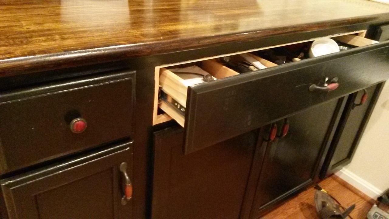 Making a Large Island Drawer From a Dummy-Fake Drawer : 7 Steps (with ...