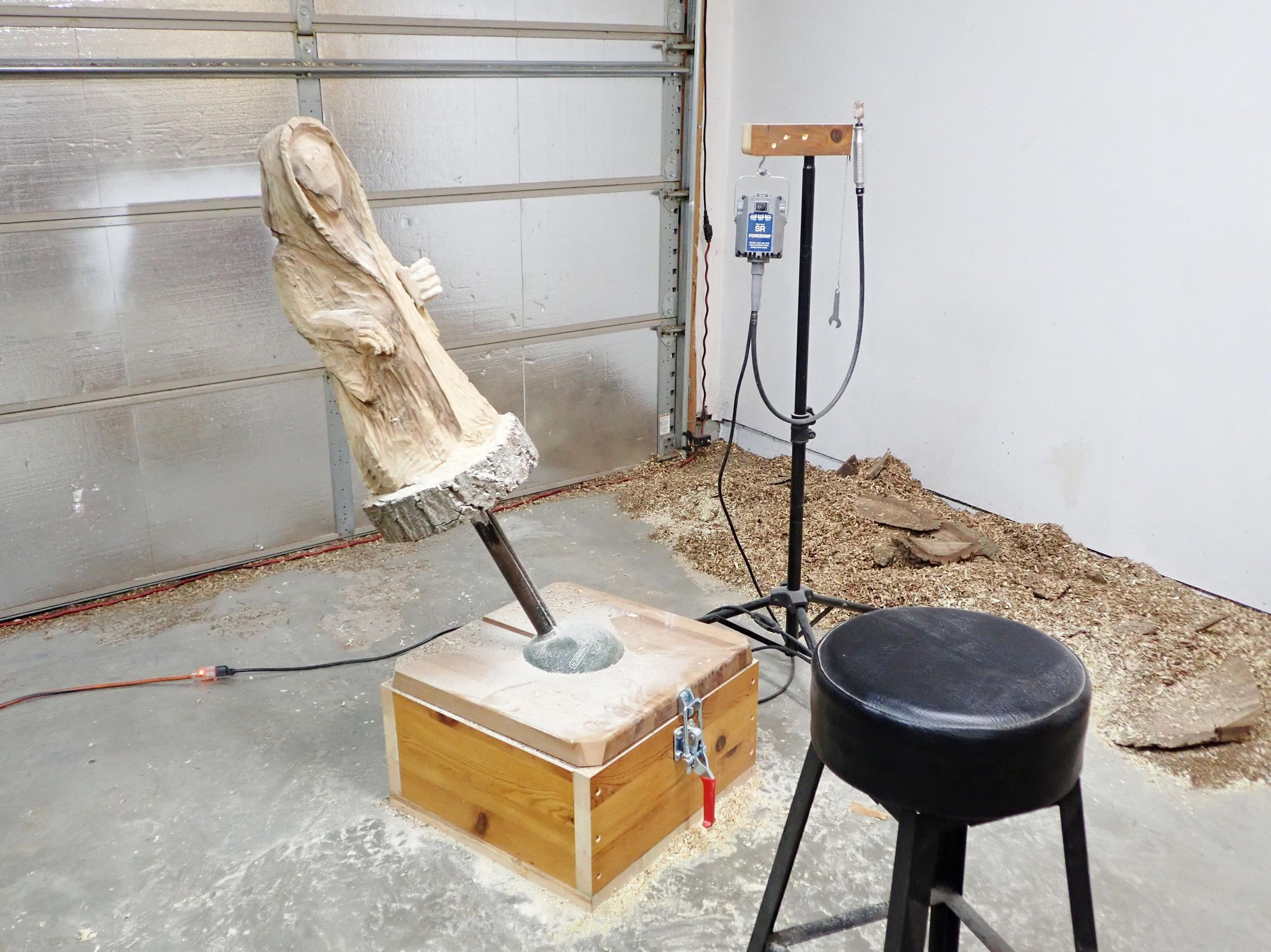 Grim Reaper Carved From a Walnut Log : 17 Steps (with Pictures ...