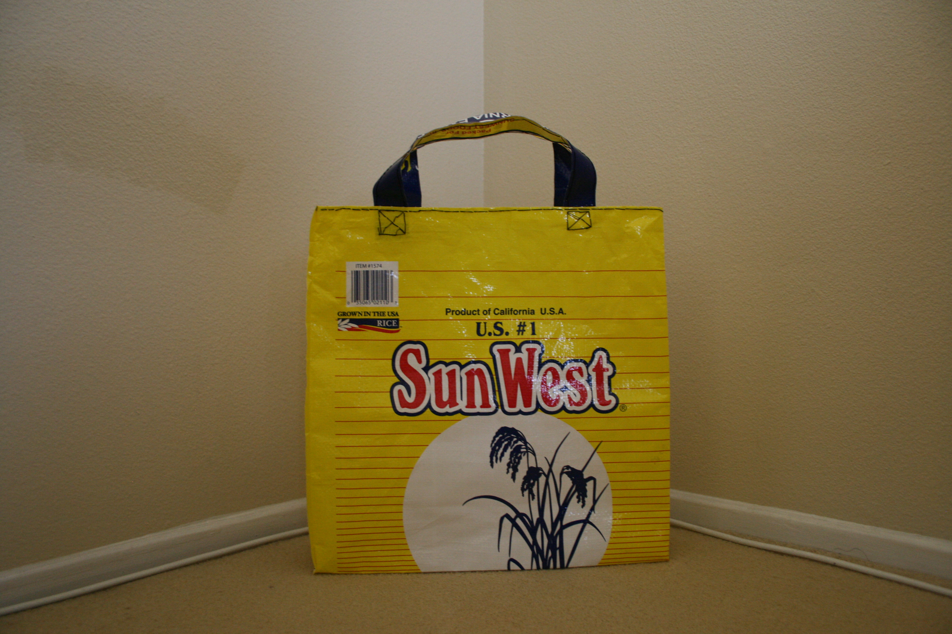 Reusable Grocery Bag Made From a Rice Bag : 11 Steps (with Pictures ...