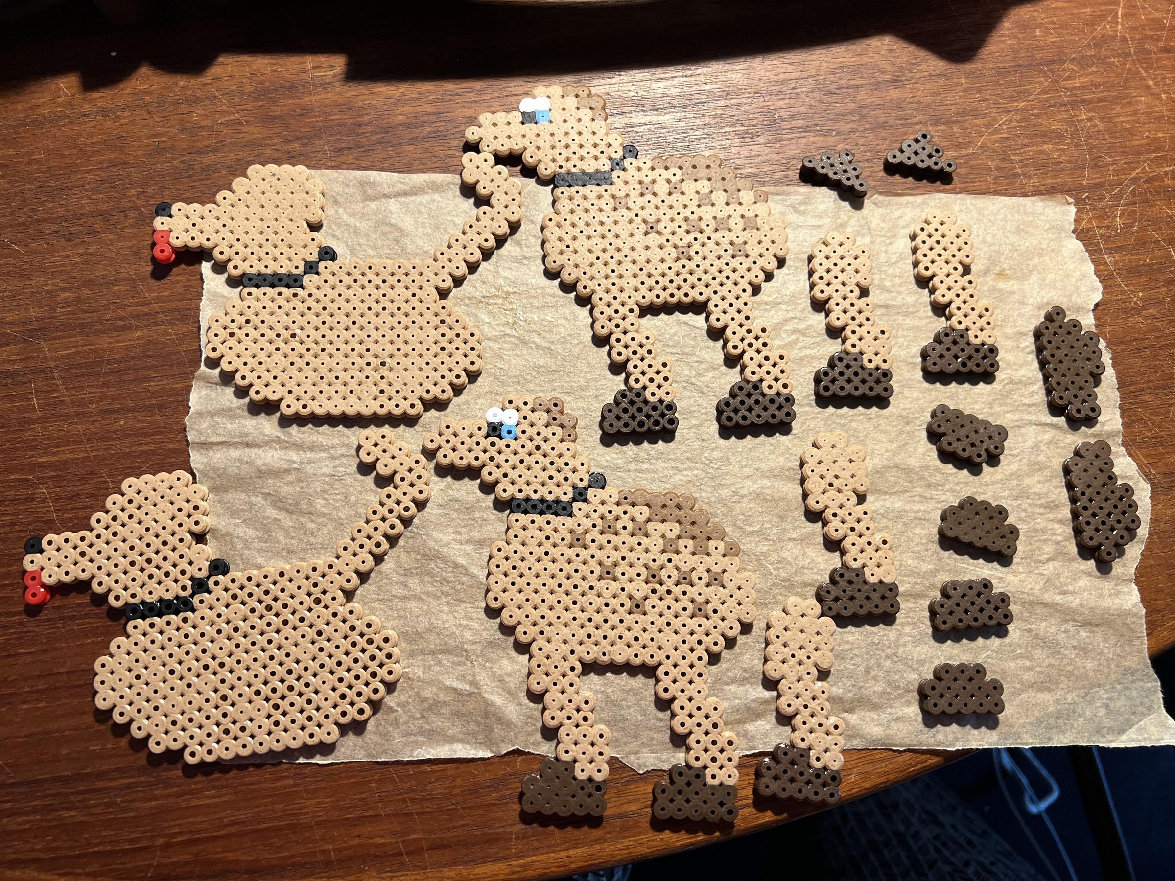 From 2d to 3d - How to Make 3D Dog With Hama Beads : 3 Steps ...