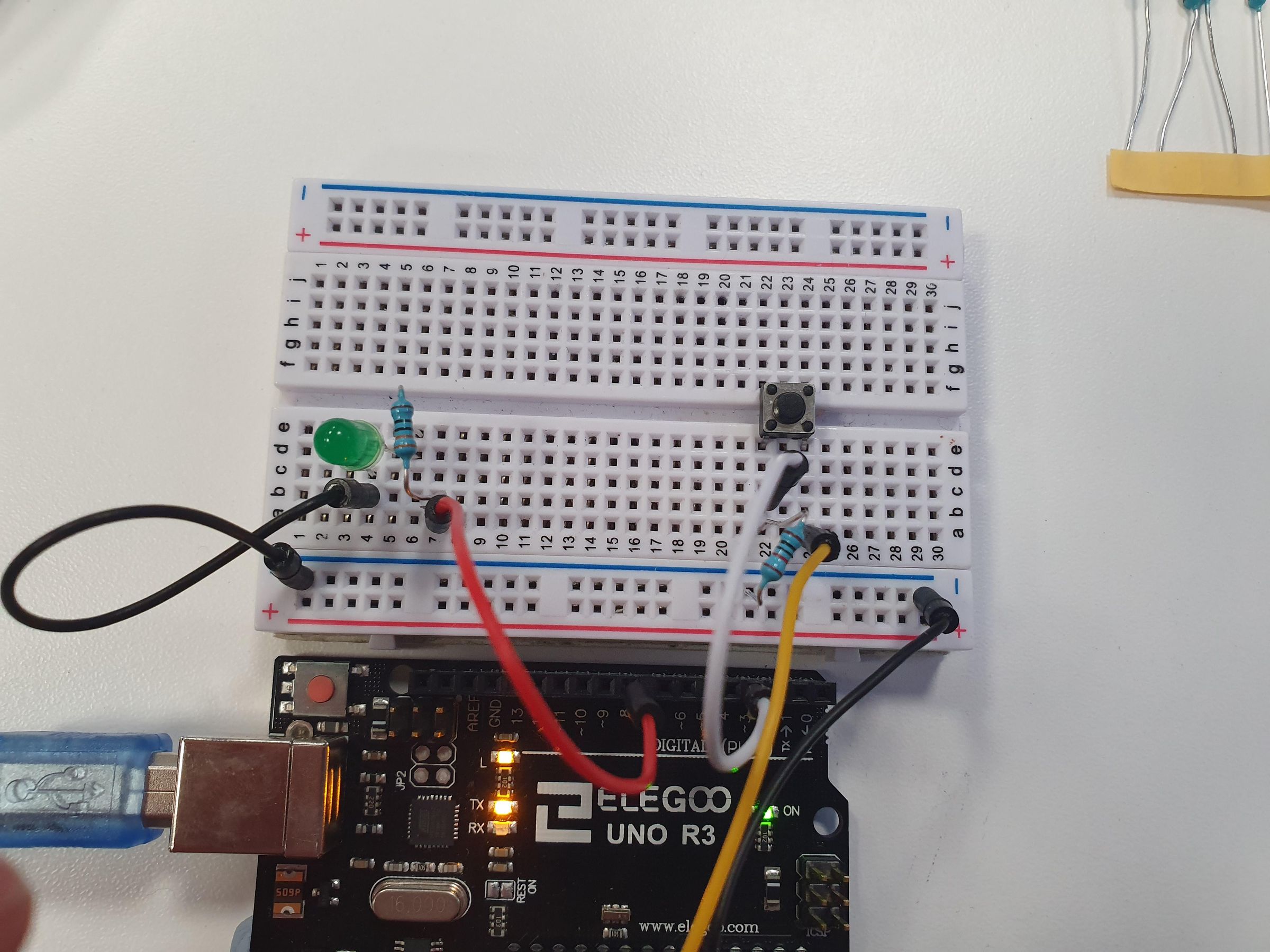 Arduino Button Activated LED Circuit : 3 Steps - Instructables
