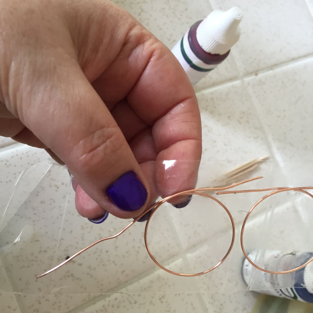 Purple Resin Wire Earrings : 12 Steps (with Pictures) - Instructables