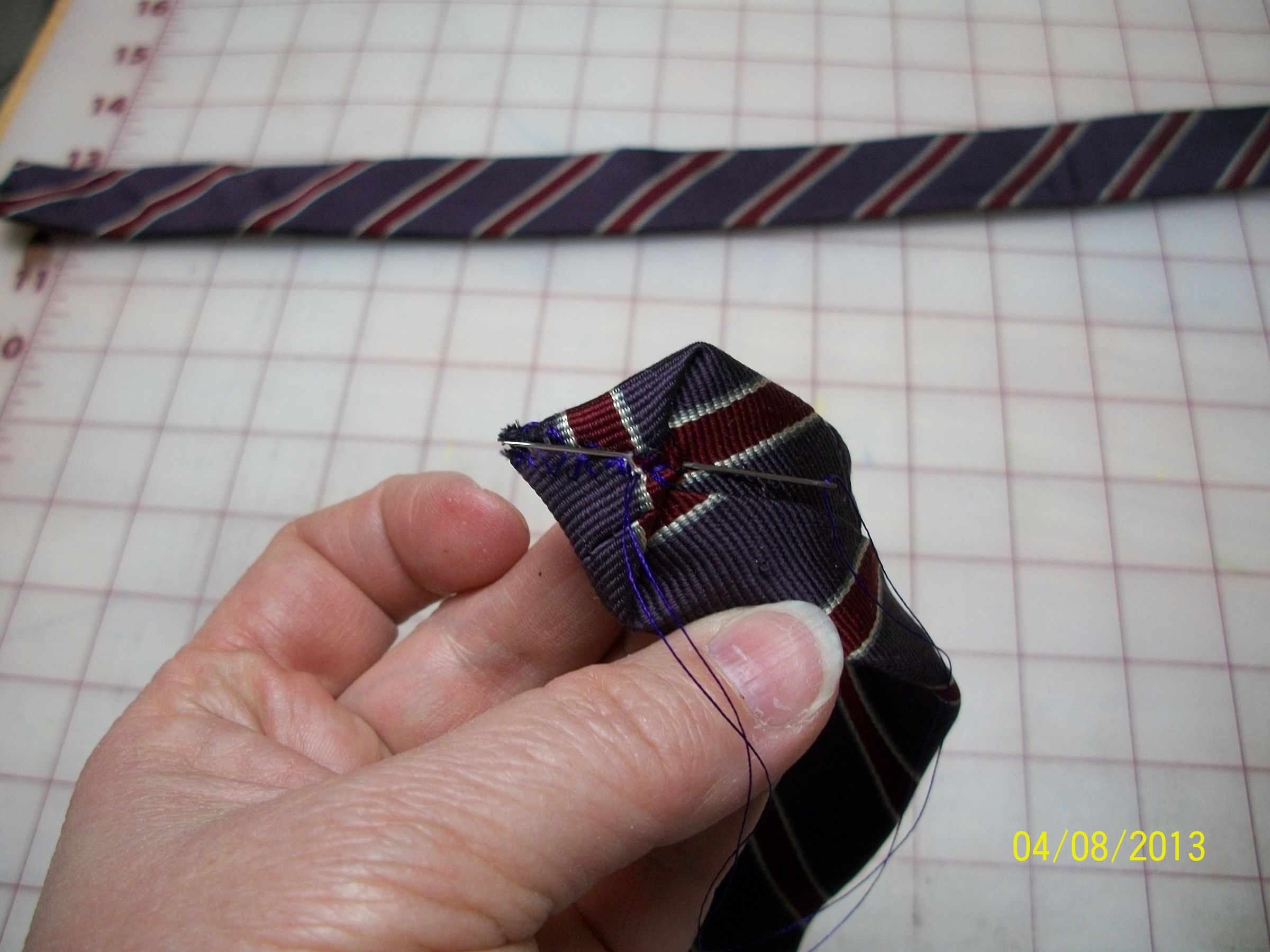 *REPURPOSED* Women's FASHION Tie - PURPLE : 7 Steps (with Pictures ...