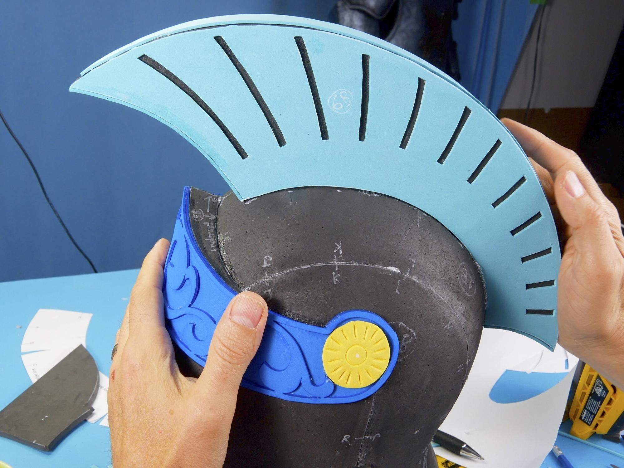 DIY Spartan Helmet Costume From Foam! : 27 Steps (with Pictures ...