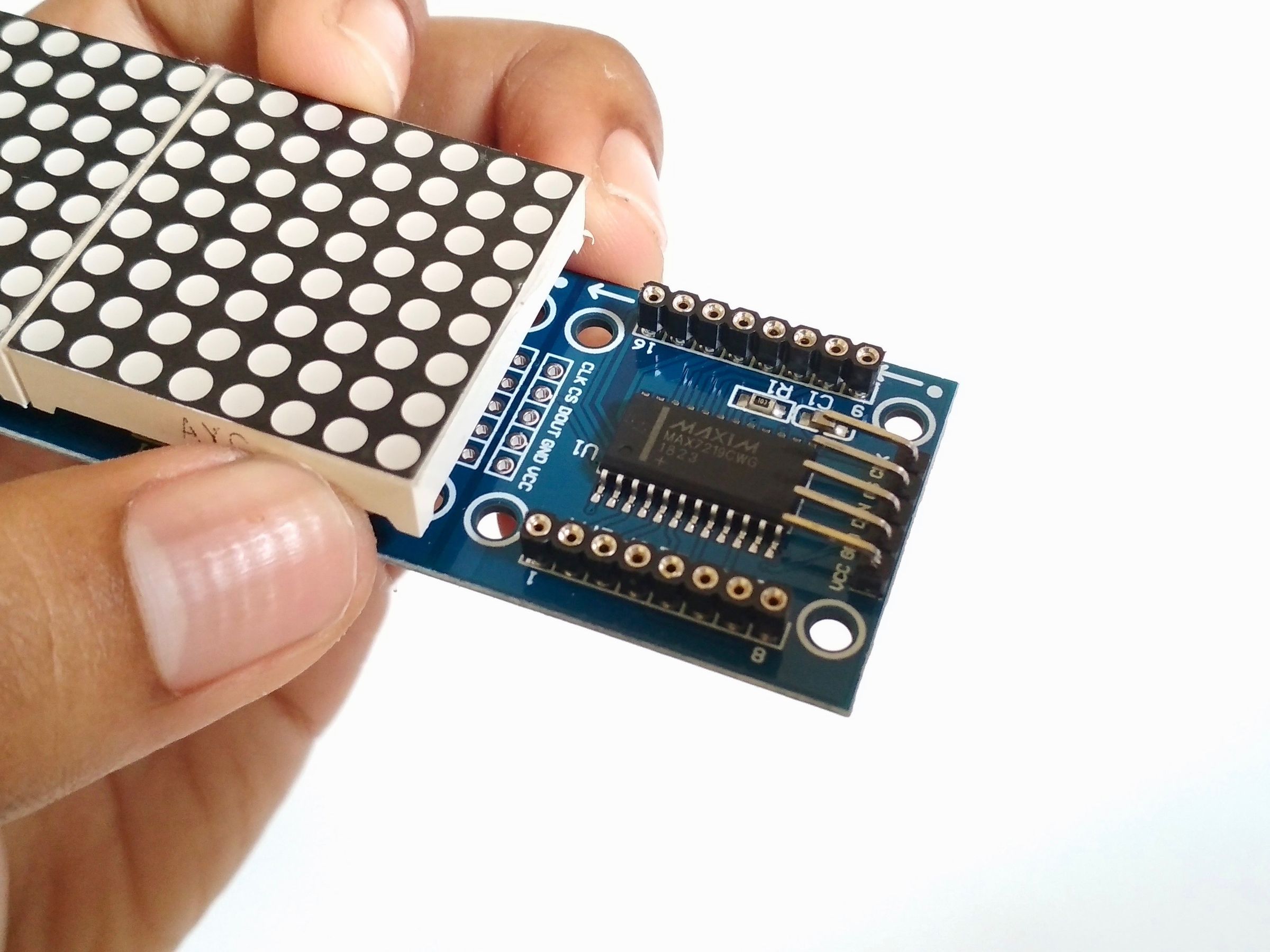 IoT Smart Clock Dot Matrix Use Wemos ESP8266 - ESP Matrix : 12 Steps ...