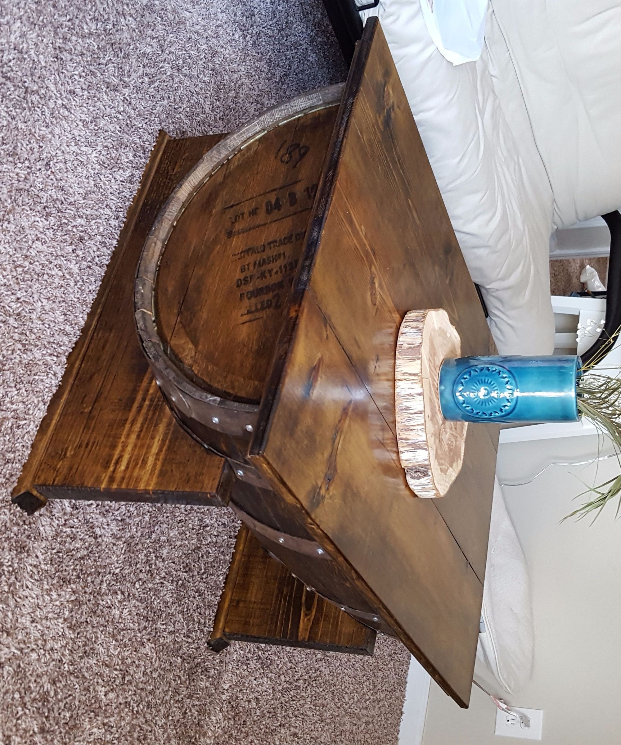 Bourbon Barrel Coffee Table : 12 Steps (with Pictures) - Instructables