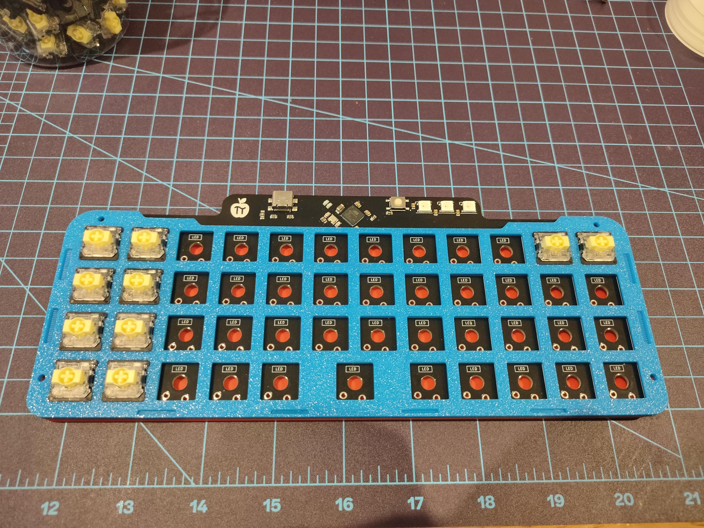 Micro Planck - 3D Printable Low-profile Ortholinear Mechanical Keyboard ...