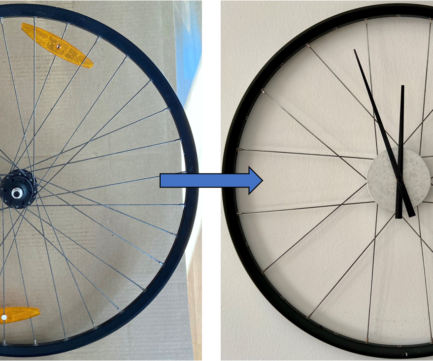 Bicycle Wheel Wall Clock : 4 Steps (with Pictures) - Instructables