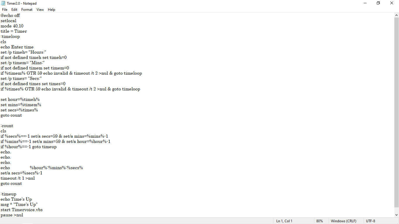 Batch File Timer - Instructables