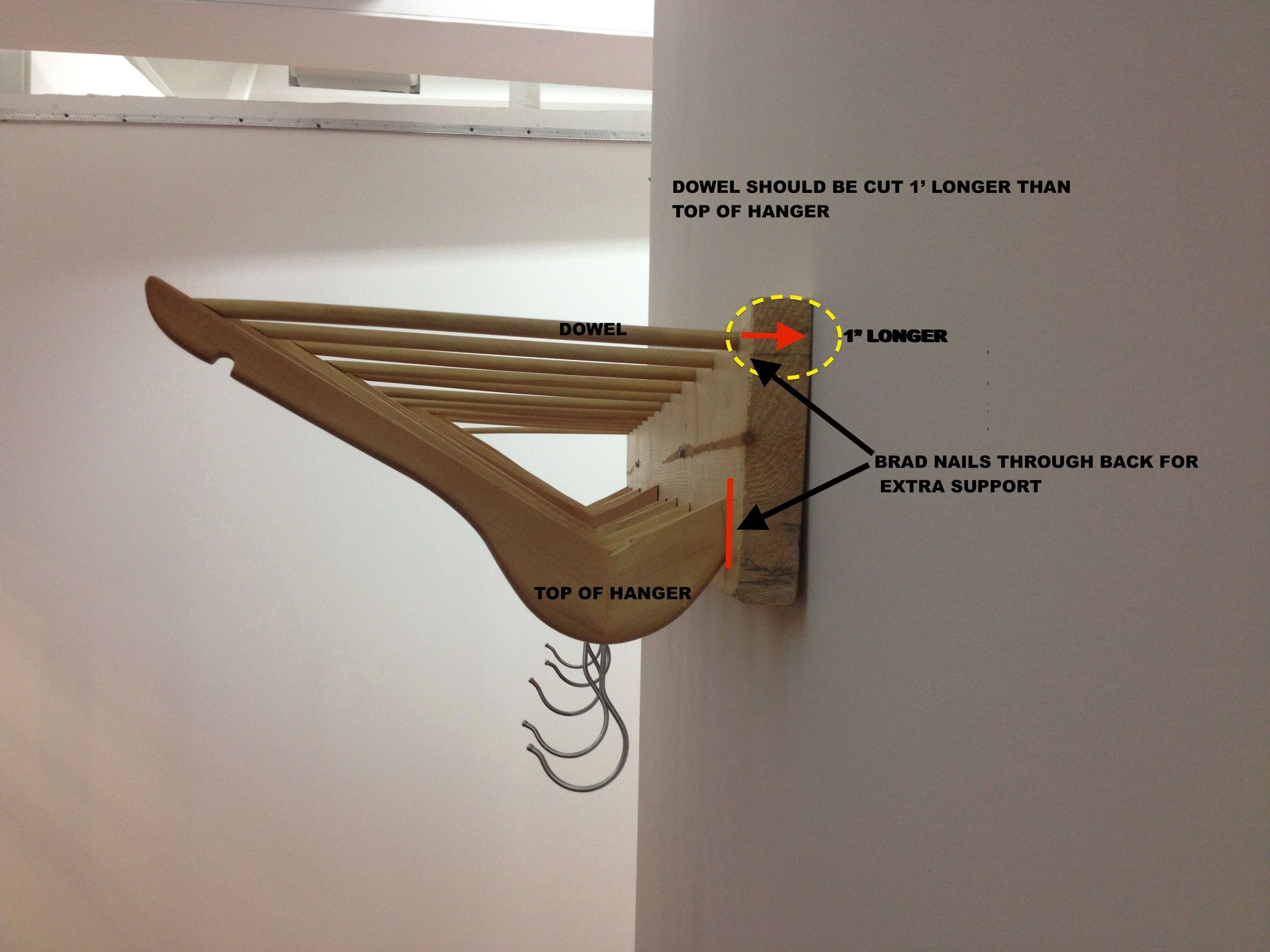 Recycled Coat Hanger Coat Rack : 5 Steps (with Pictures) - Instructables
