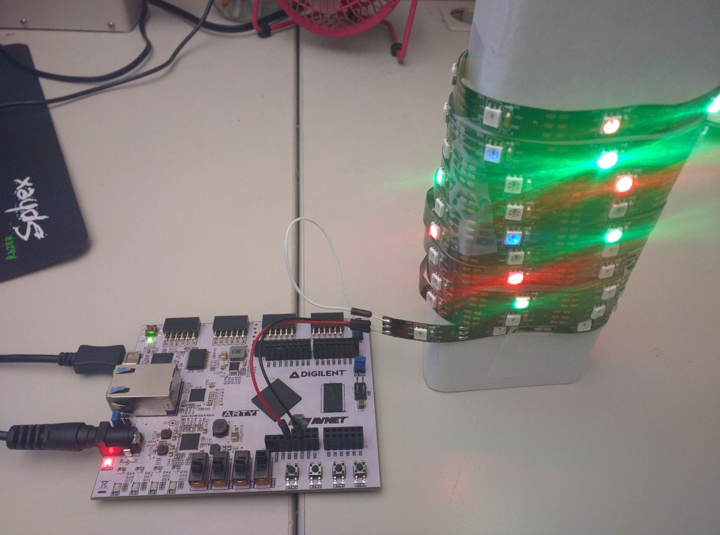 Addressable LEDs on the Arty FPGA Board : 5 Steps - Instructables