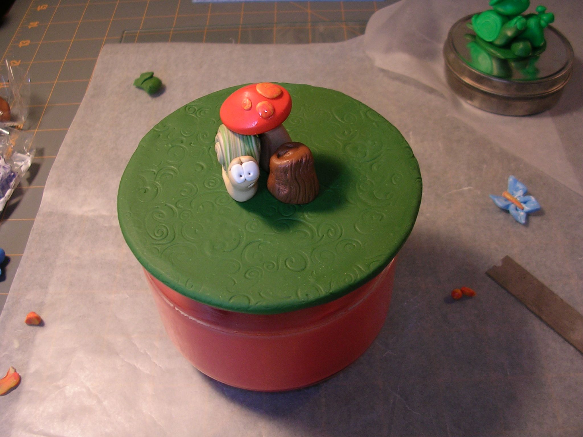 Make a Decorative Candle/Jar/Bowl Lid With Polymer Clay : 7 Steps (with ...