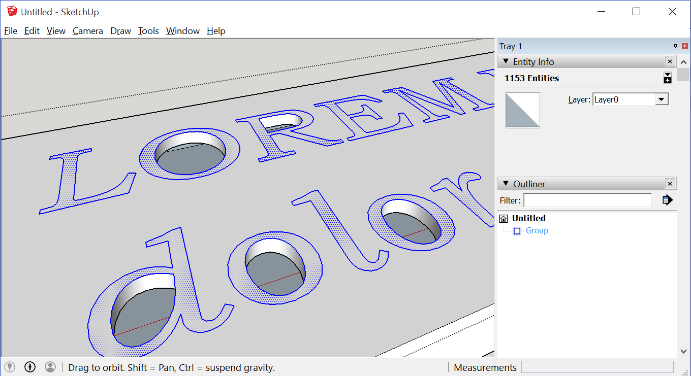 Engrave 3D Text With Sketchup : 4 Steps (with Pictures) - Instructables