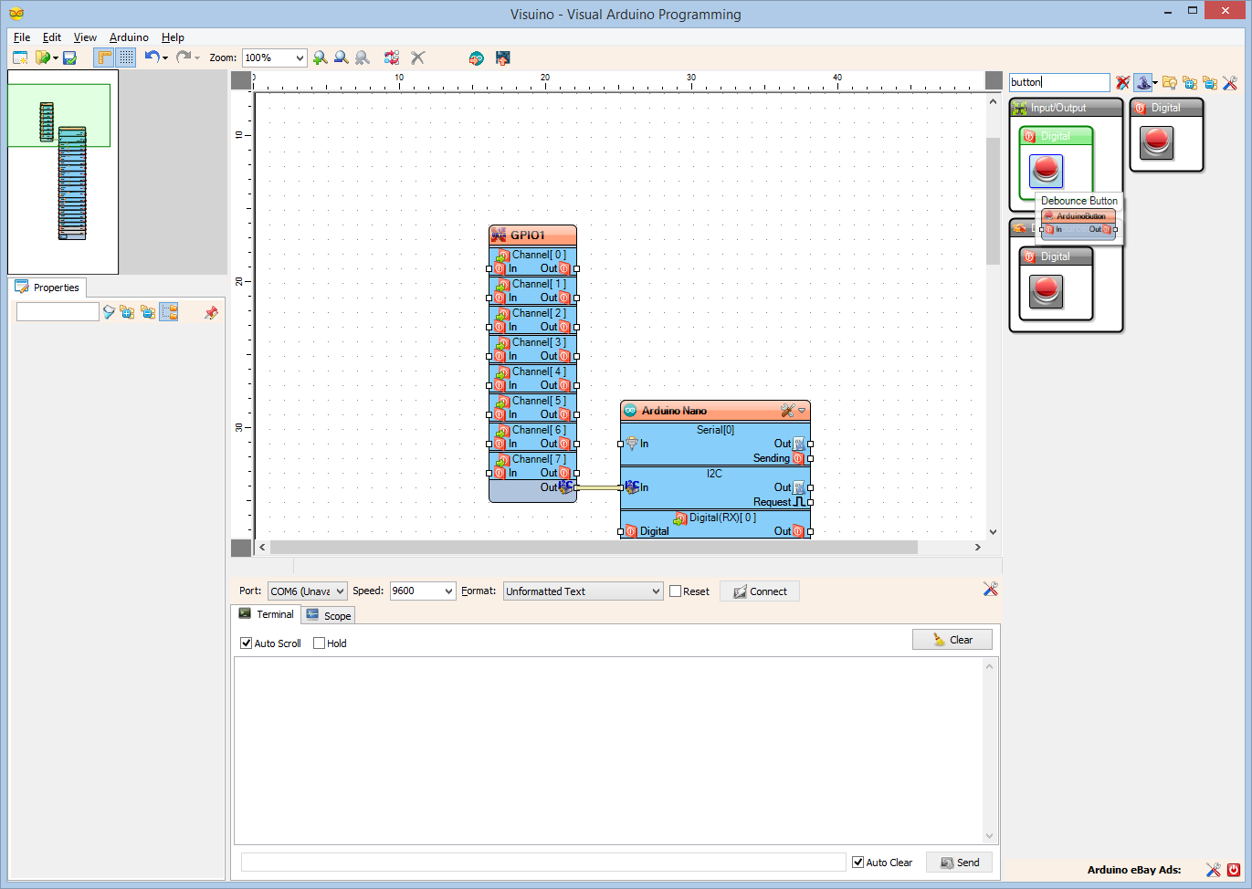 Arduino and Visuino: Use PCF8574/PCF8574A I2C GPIO to Add More Digital ...
