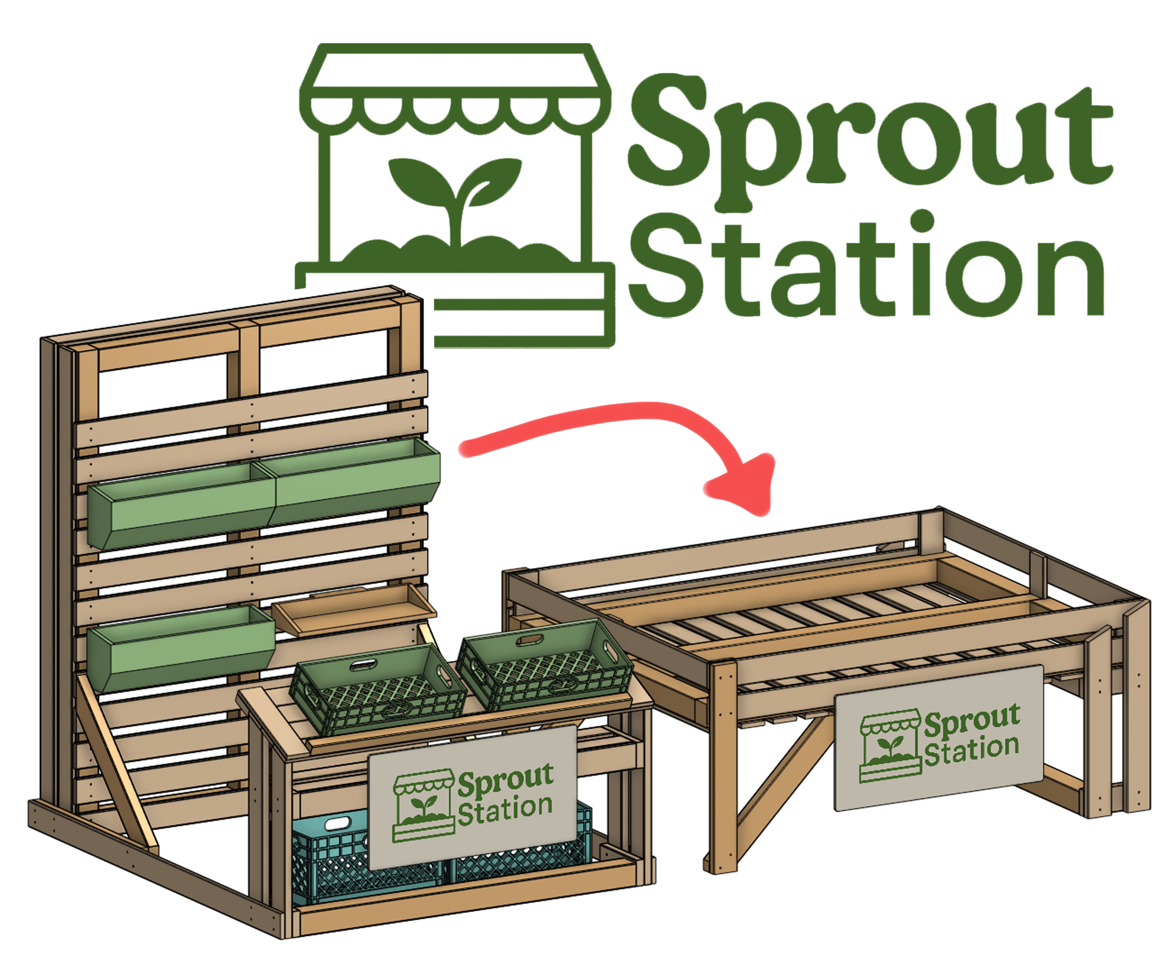SPROUT STATION: Farmers Market Stand to Garden Bed : 11 Steps (with ...