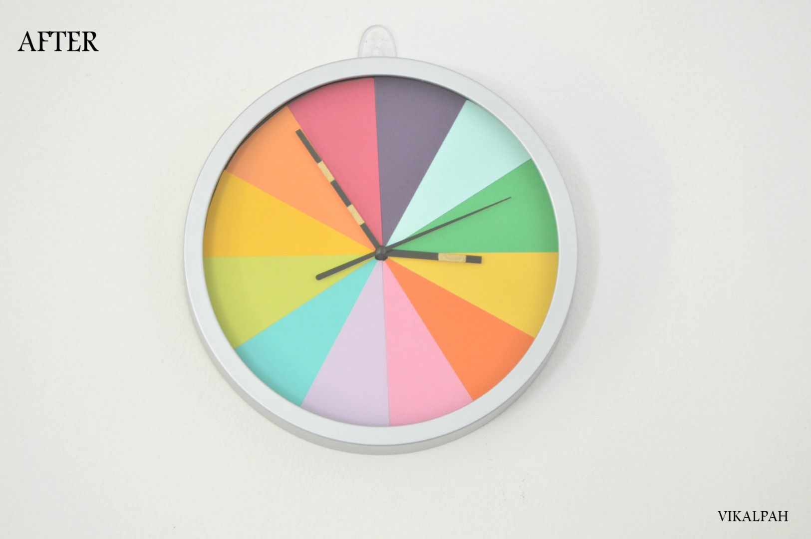 Clock Makeover - From Meh :( to Colorful Clock :) : 7 Steps (with ...