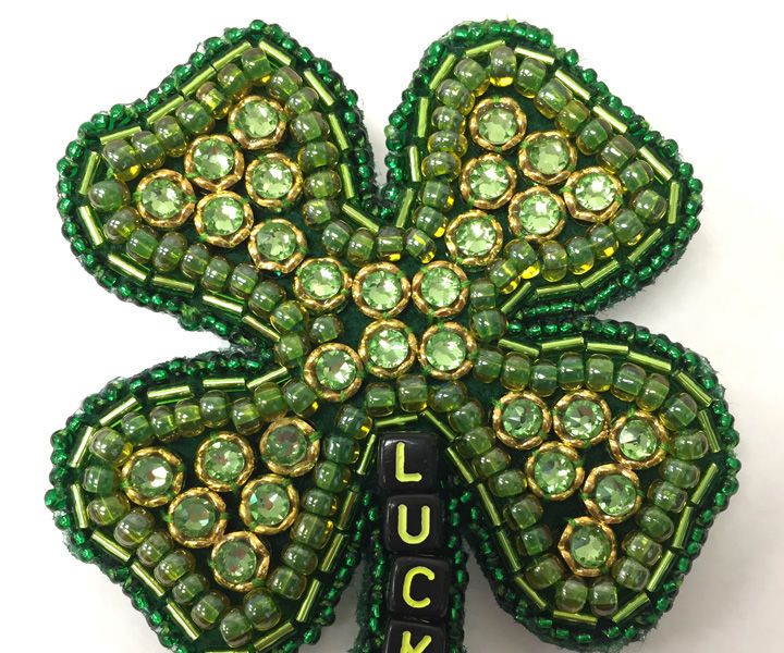 Beaded Shamrock Brooch : 8 Steps (with Pictures) - Instructables