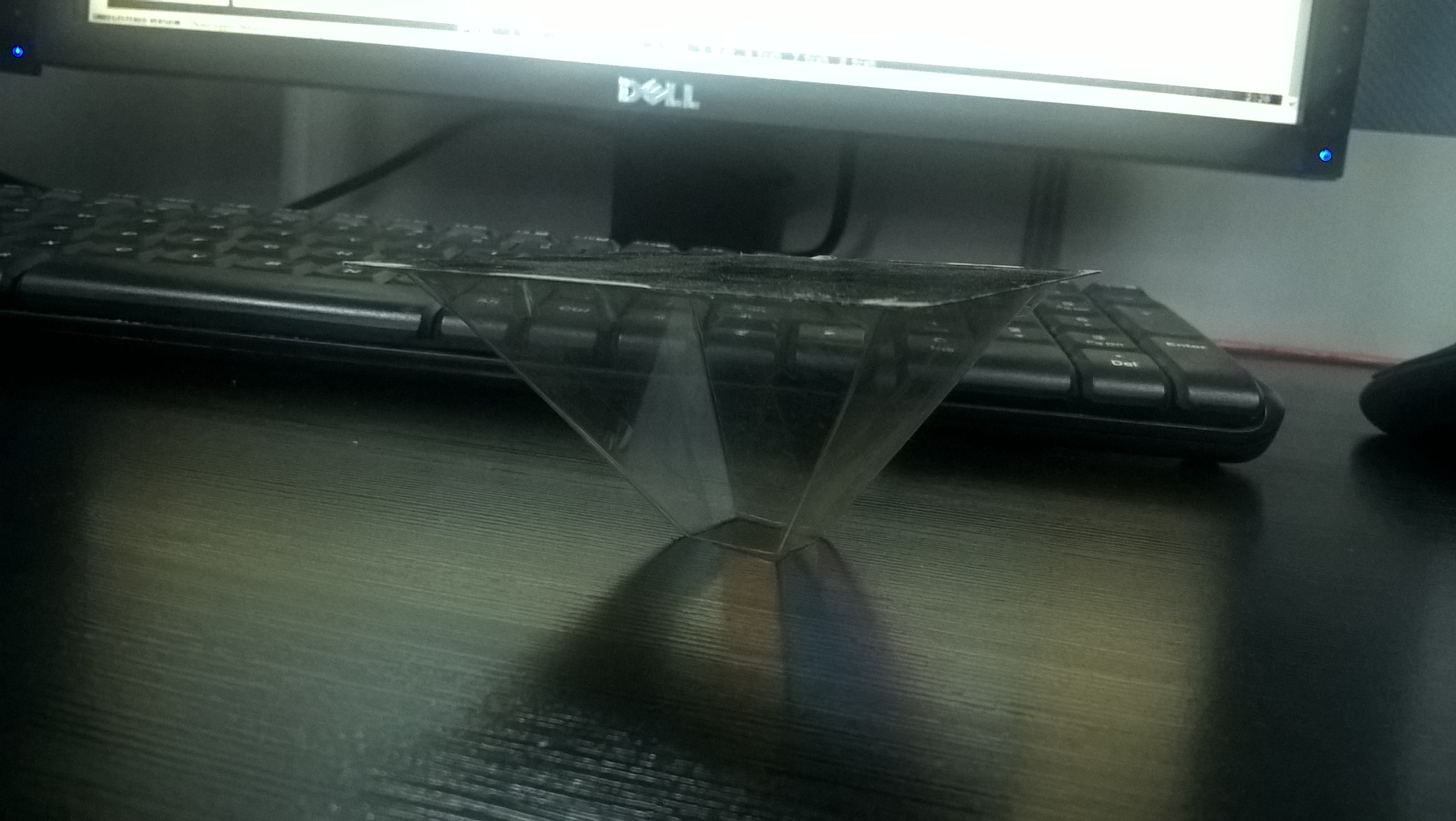 Amazing 3D Projection Pyramid in 10 Min From Clear Plastic Sheet ! : 3 ...