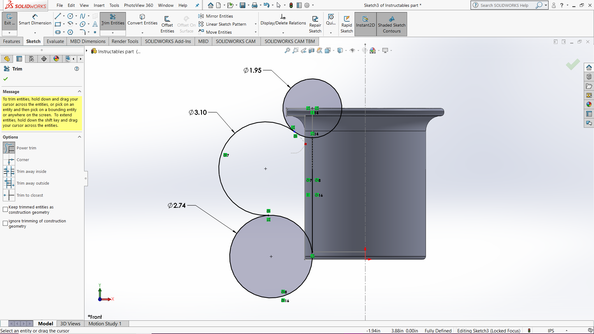 Differentiating Between the Sweep and Loft Commands on Solidworks 2020 ...
