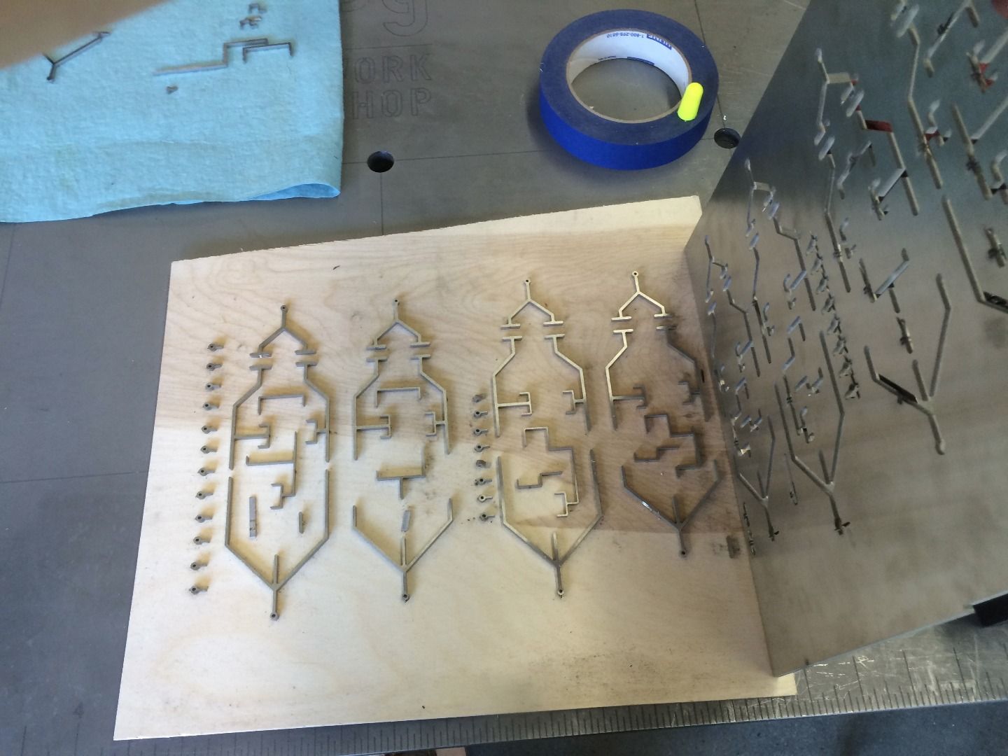Inlaid Logic : a Giant Circuit Board Inlay Made Out of Waterjet ...