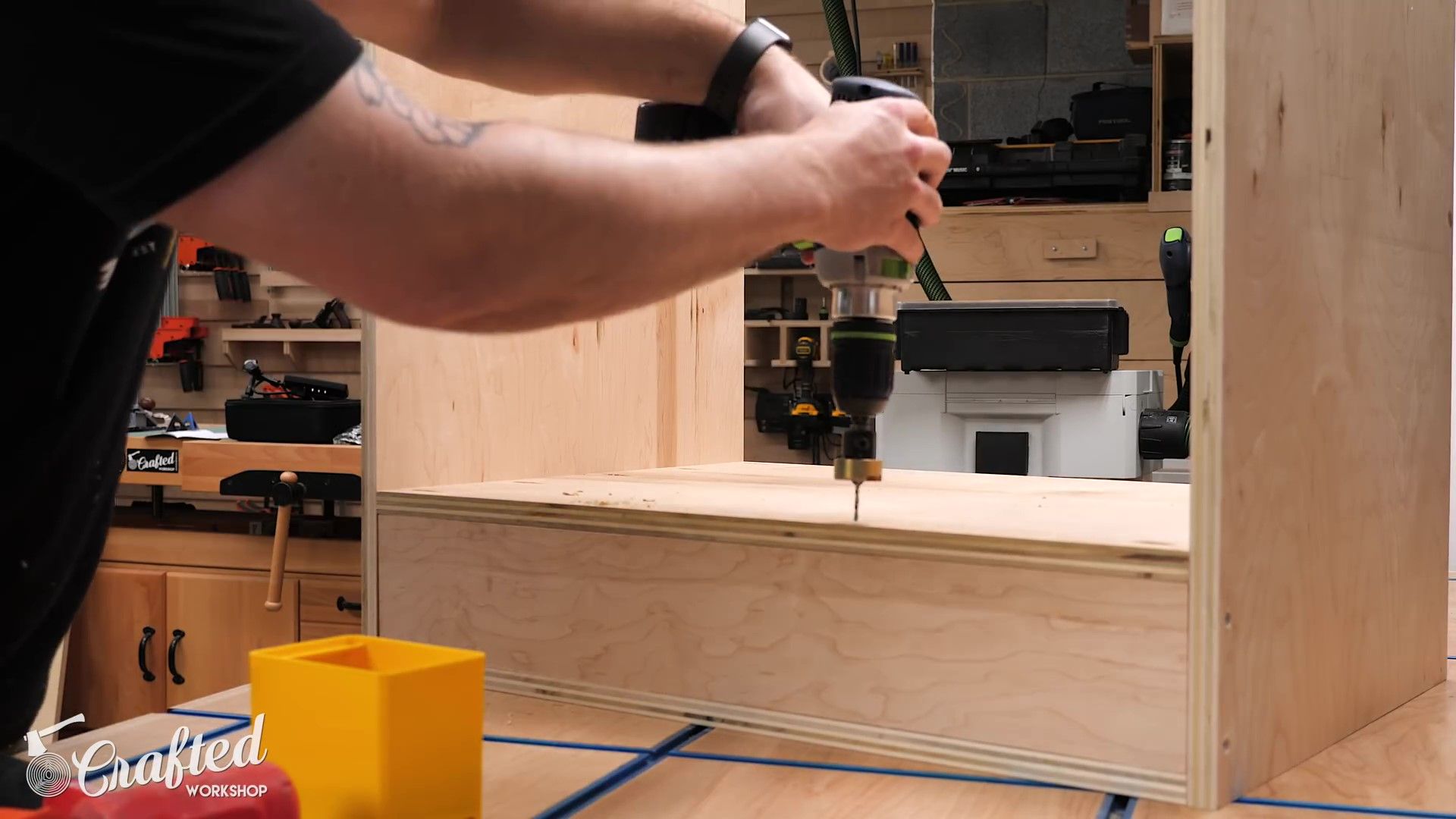 How to Build a DIY Flip Top Tool Stand Workstation // Woodworking Shop ...