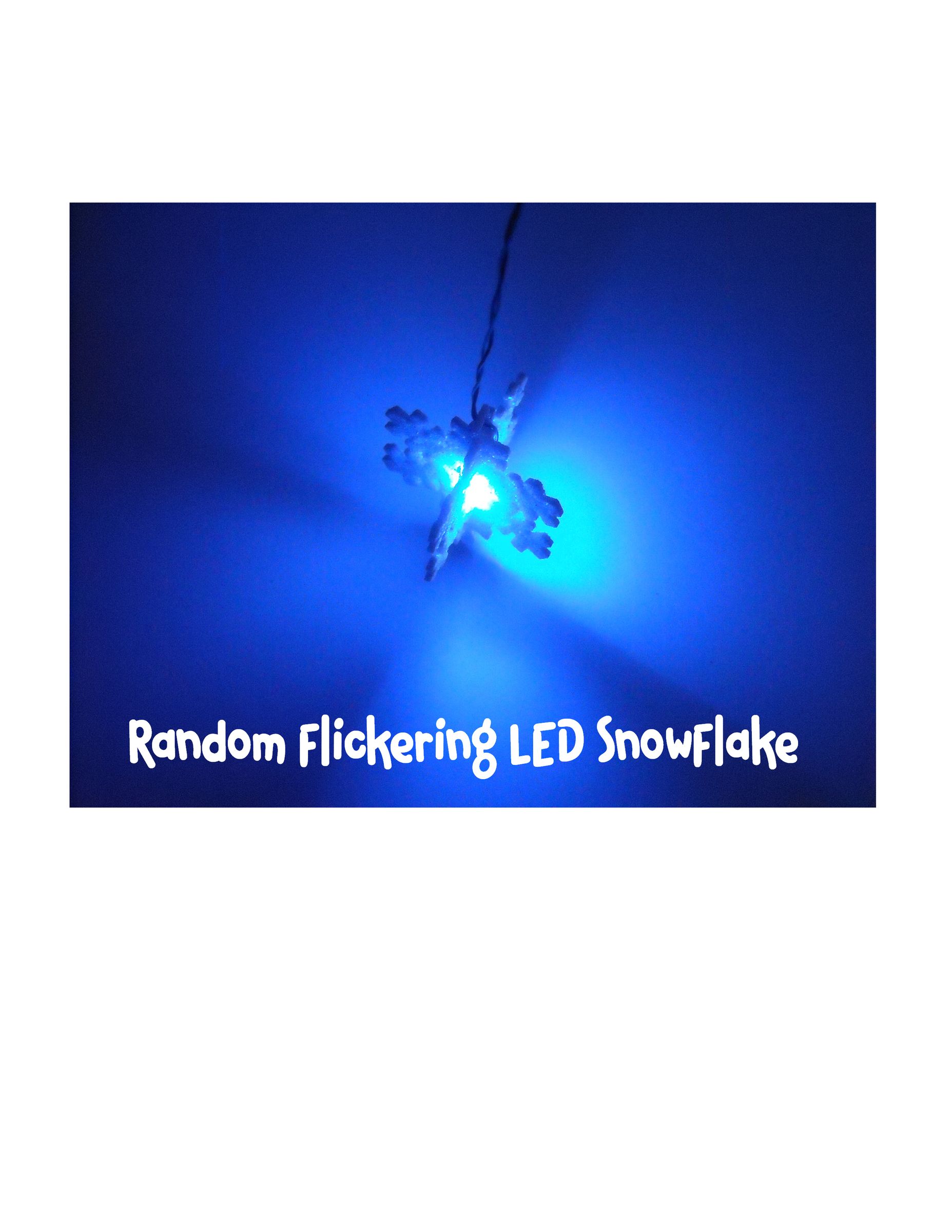 Random Flickering LED Snowflake : 4 Steps - Instructables