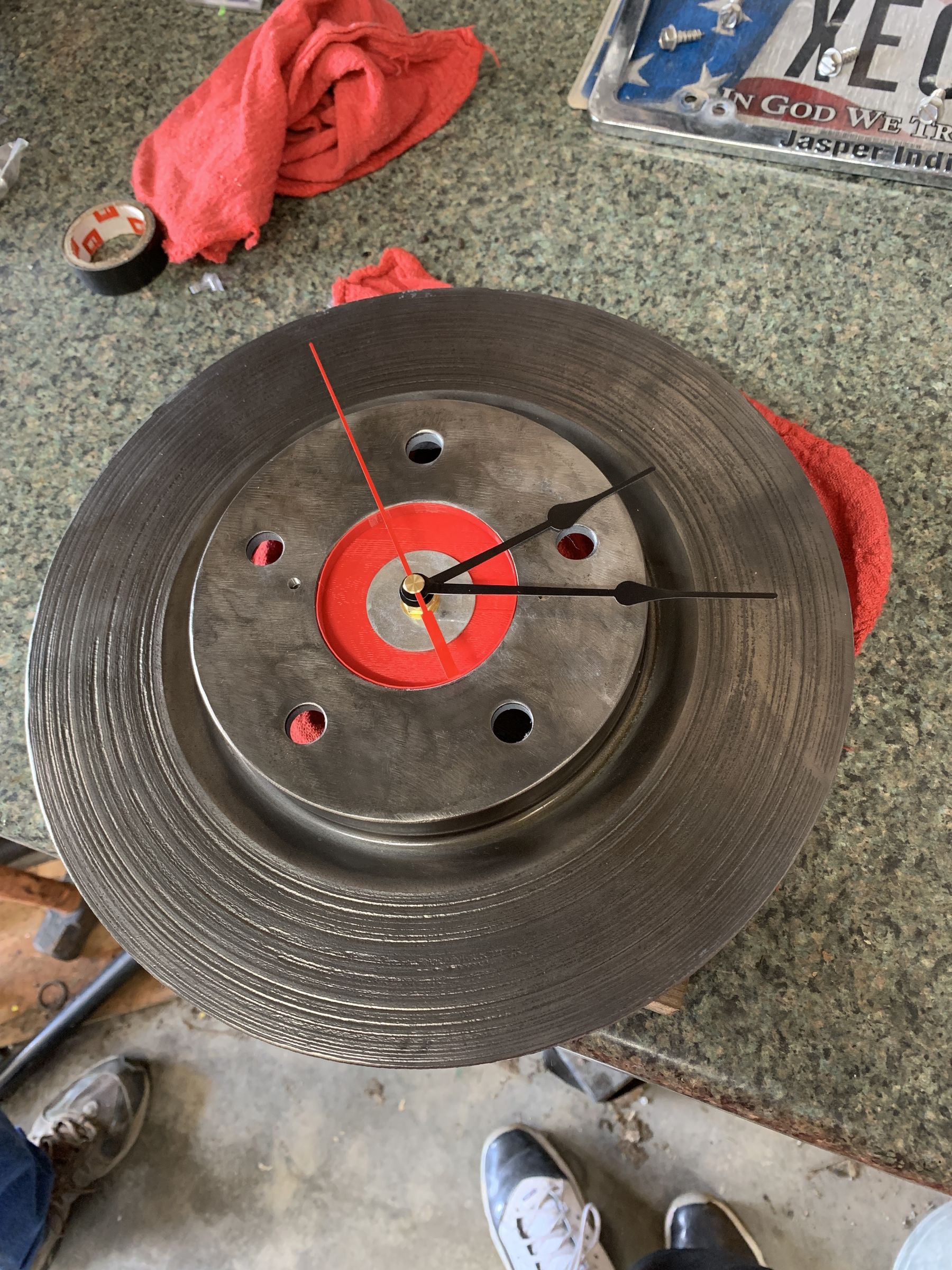 Brake Disc Clock : 8 Steps (with Pictures) - Instructables