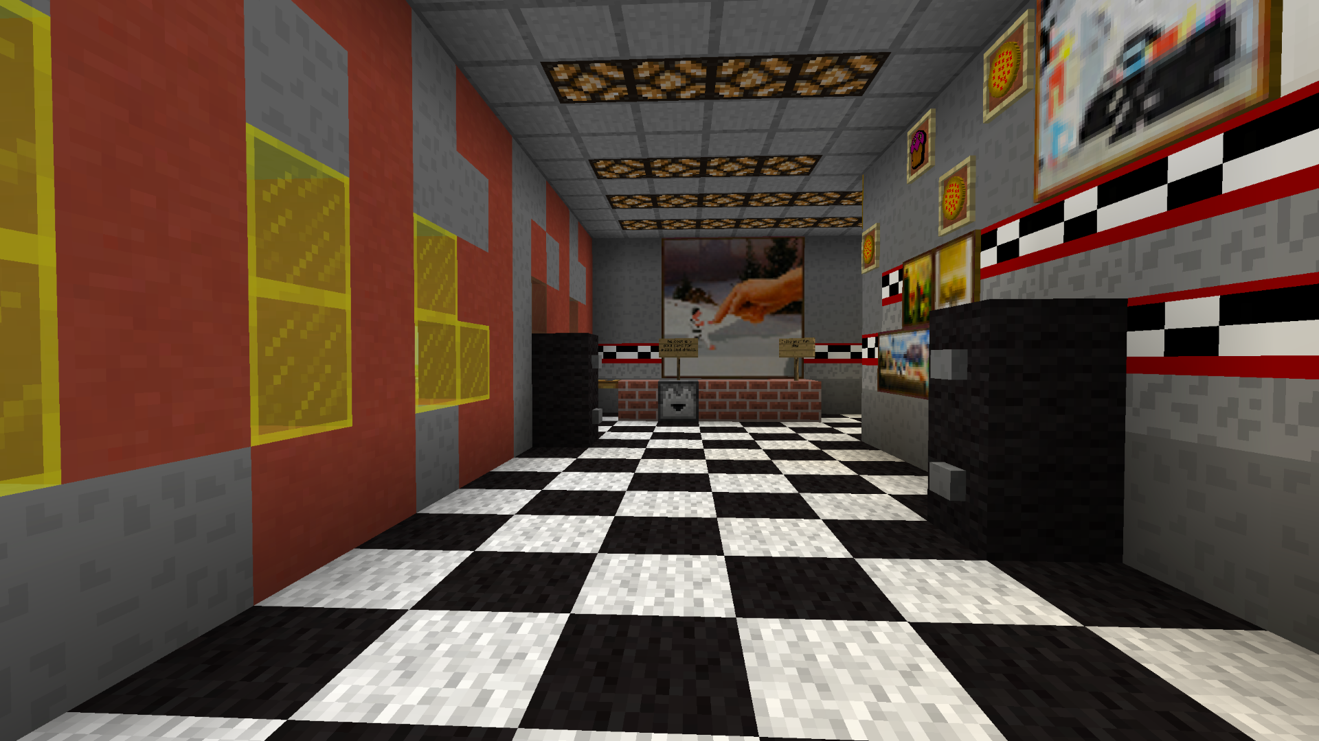 Showcase: Freddy Fazbear's Pizza Replica in Minecraft : 13 Steps ...