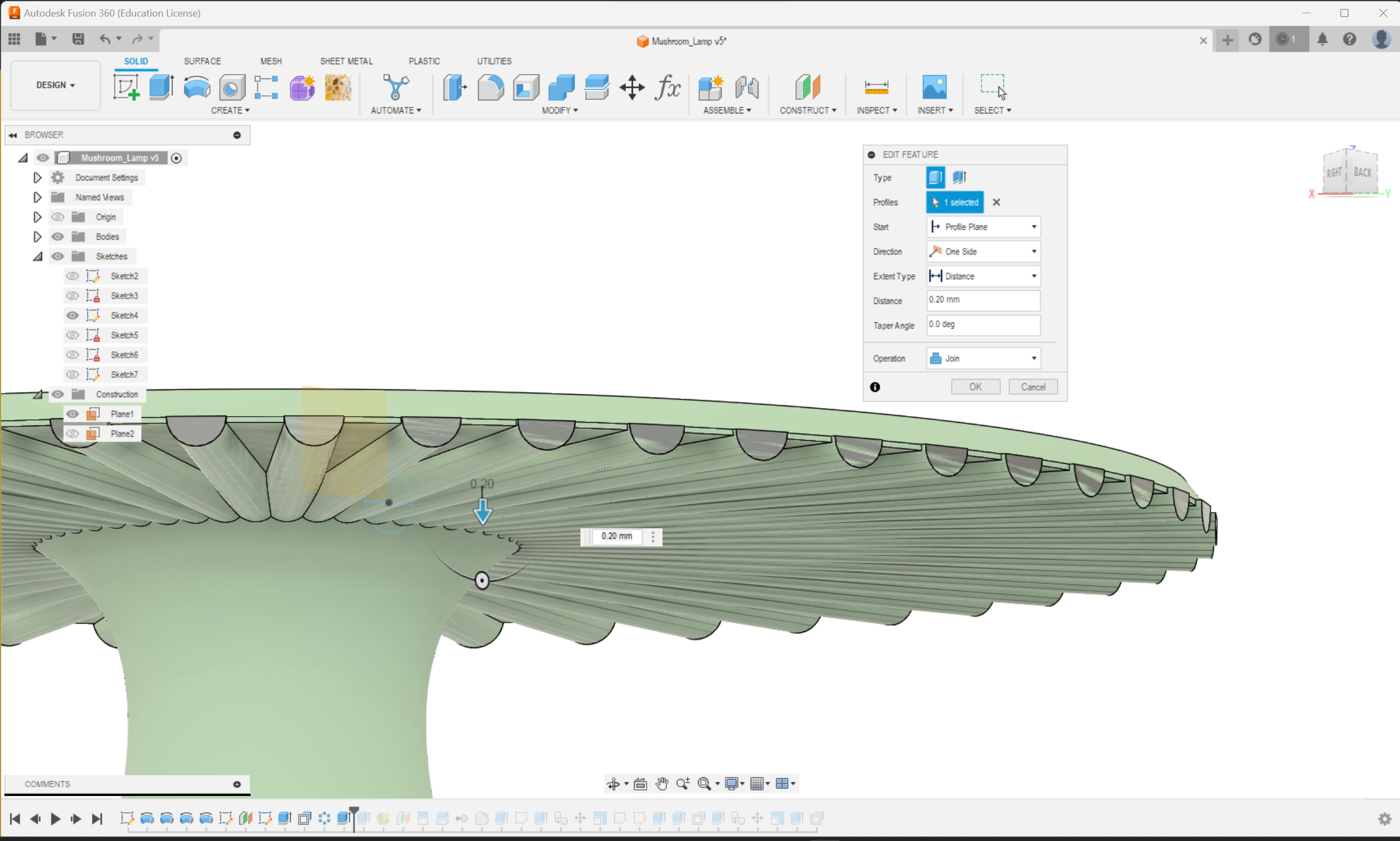 Rainbow Voronoi Mushroom: a WiFi Controlled Glow in the Dark Night ...