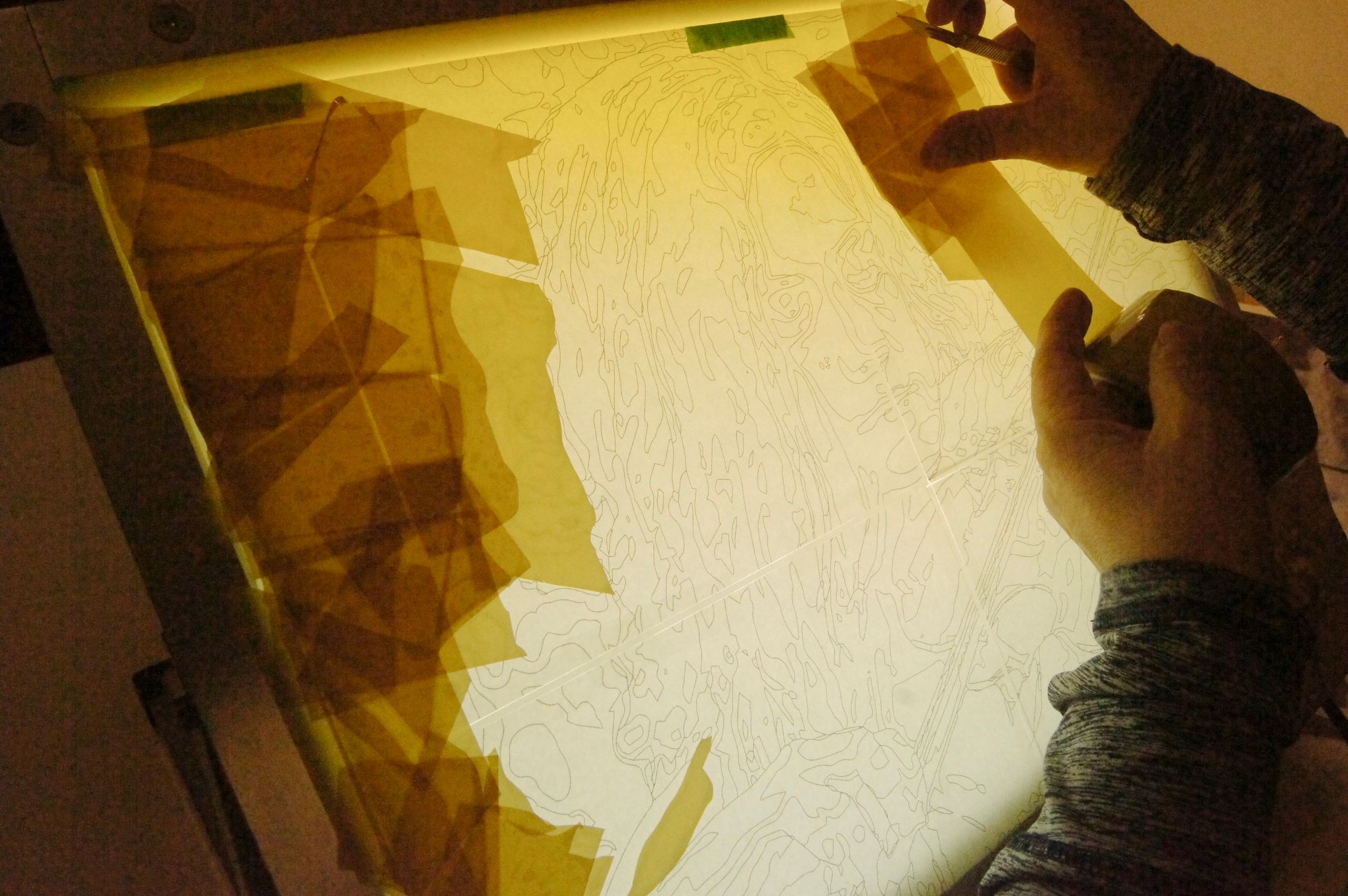 Packing Tape Masterpiece Window Art : 7 Steps (with Pictures ...