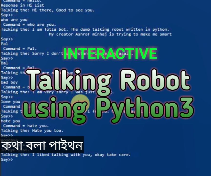 TotLa: Interactive Talking Robot in Python3 : 3 Steps - Instructables