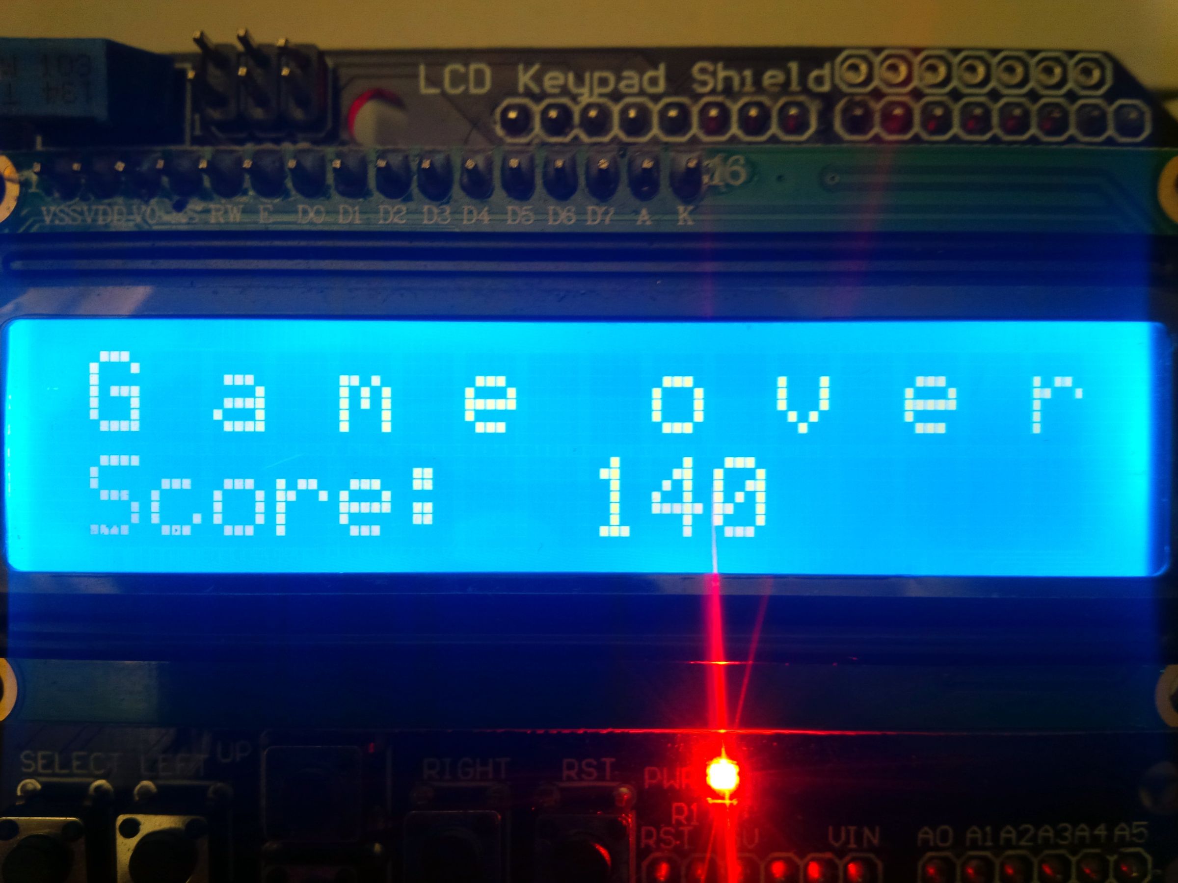 Arduino Powered Space Invaders Like Game on 1602 LCD Character Display ...