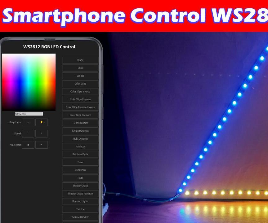 DIY SmartPhone Controlled RGB Led WS2812 : 3 Steps - Instructables