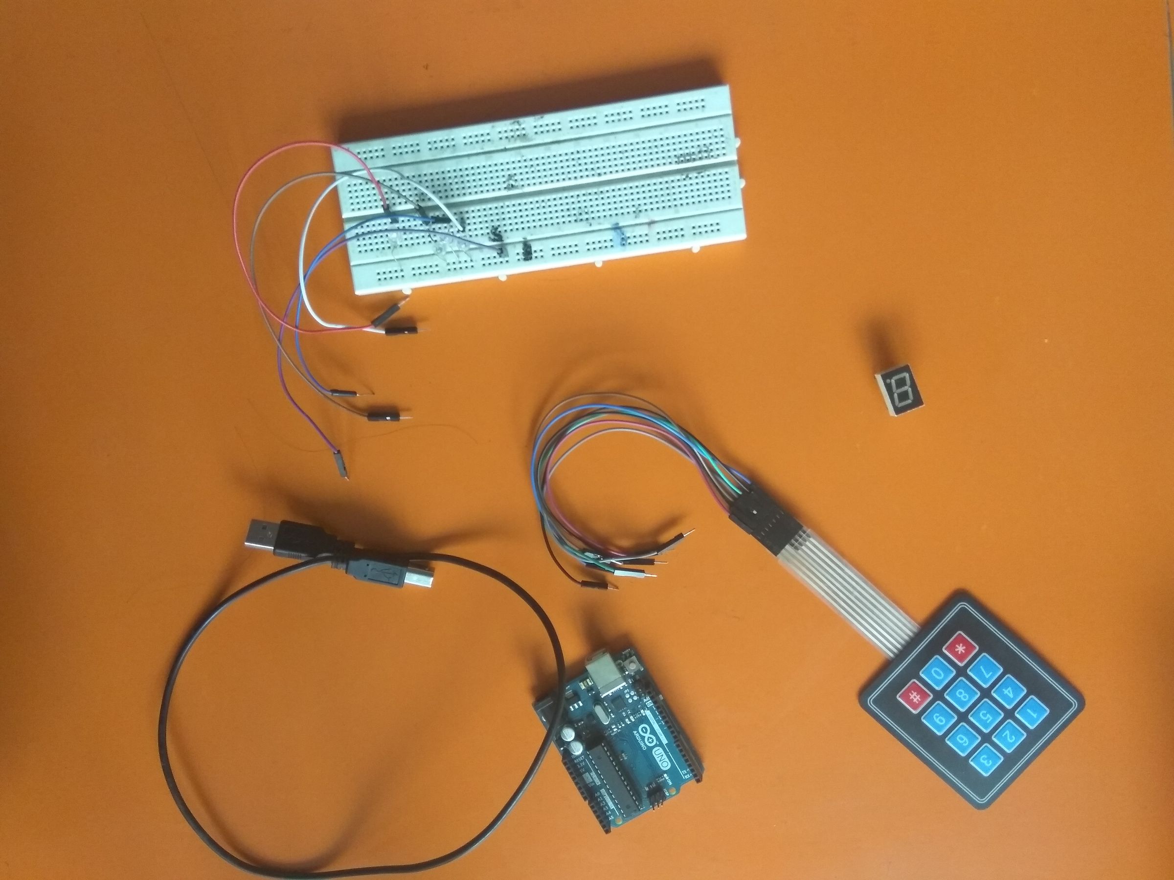 Turn on 7-segment Led by Keypad : 3 Steps - Instructables