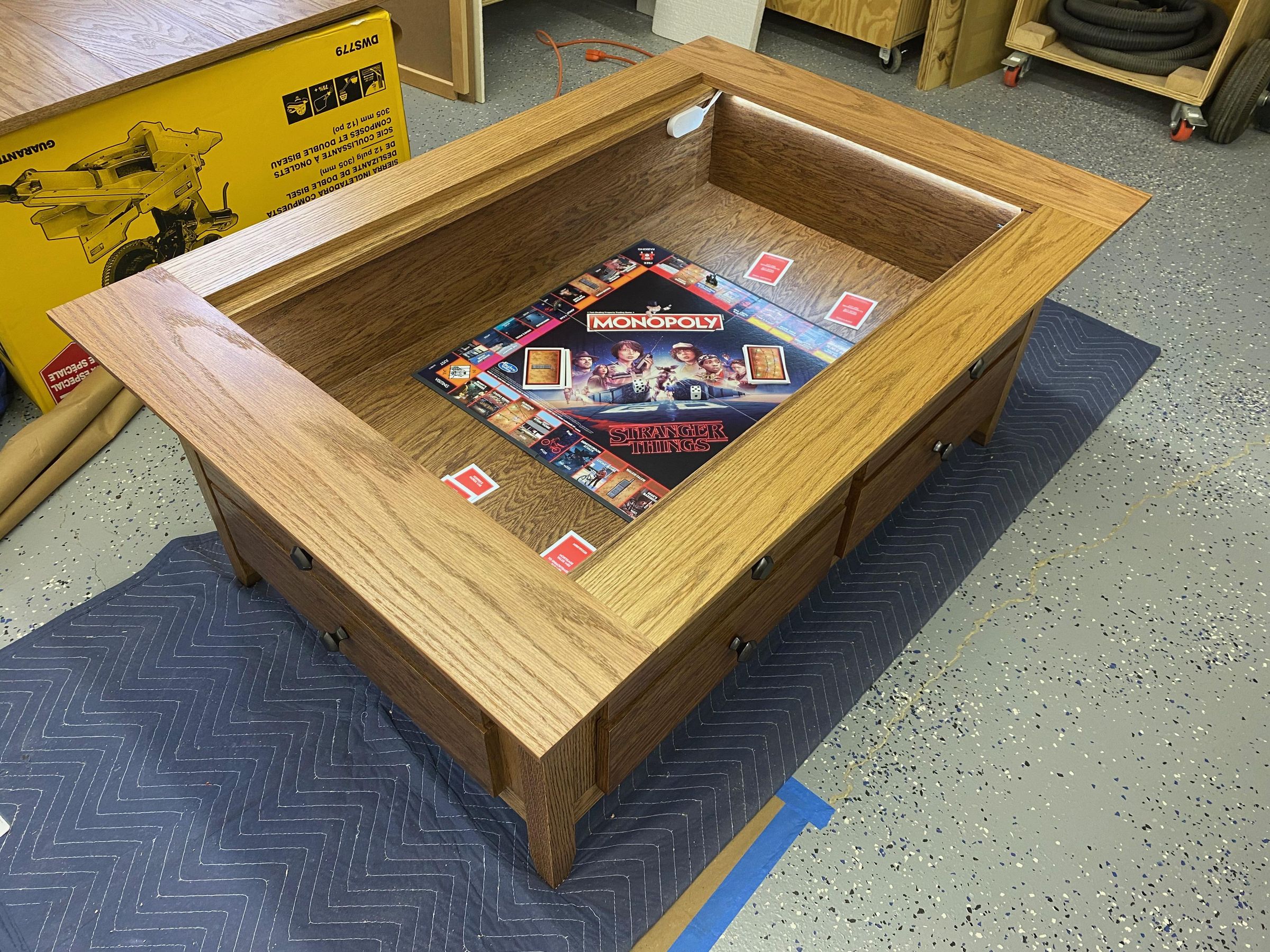 Gaming Coffee Table With Hidden Gaming Area : 4 Steps (with Pictures ...