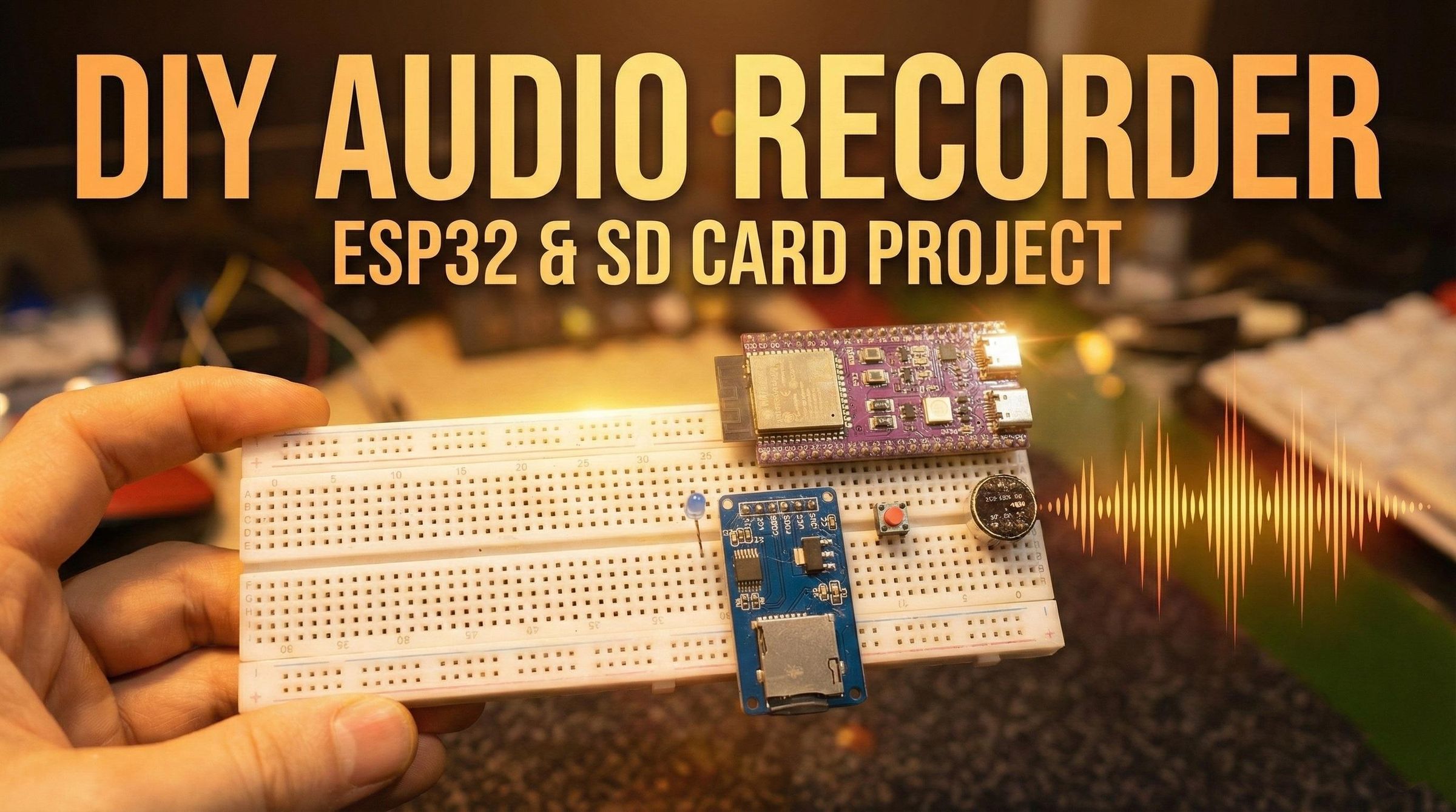 How to Make an Audio Recorder With Esp32, INMP441 I2S Microphone - Instructables