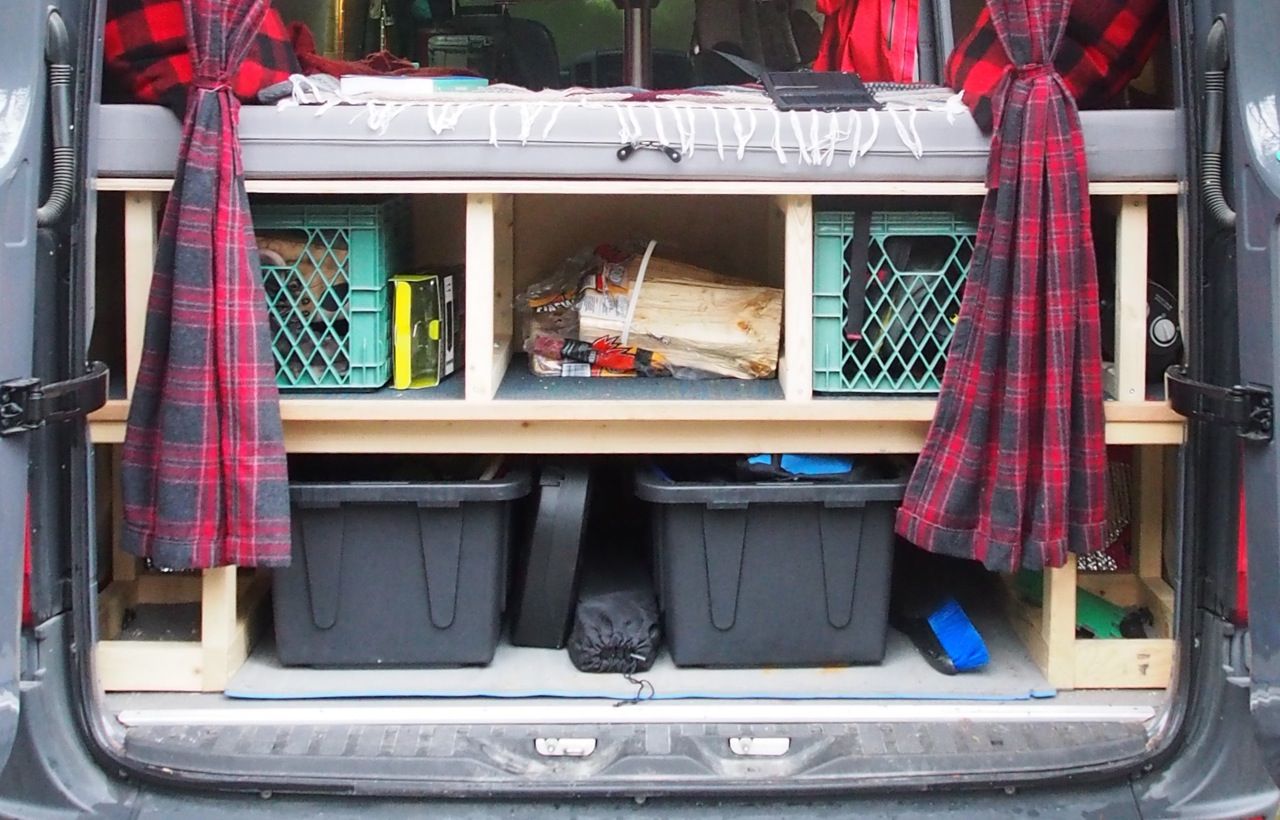 Bed, Table, and Benches for Camper Van - All in One! : 19 Steps (with ...