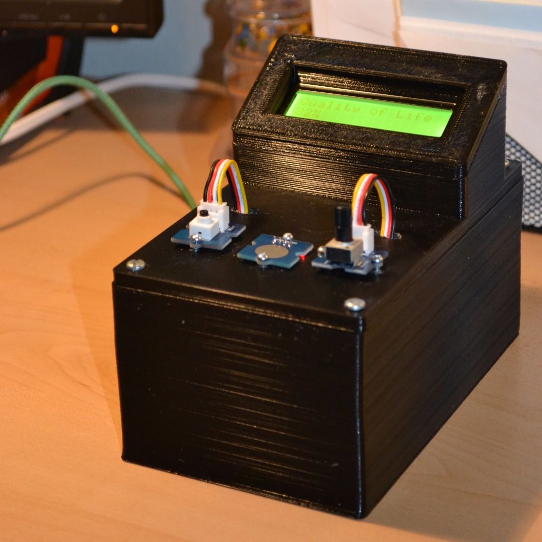 Quality of Life Meter Mk.2 - Smarter and Connected : 8 Steps (with ...