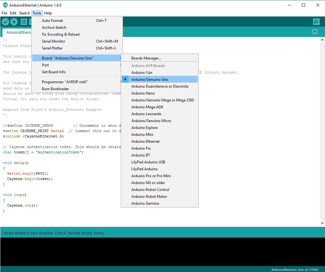 Arduino IoT Project - Connect Arduino to Cayenne IOT Platform : 5 Steps ...